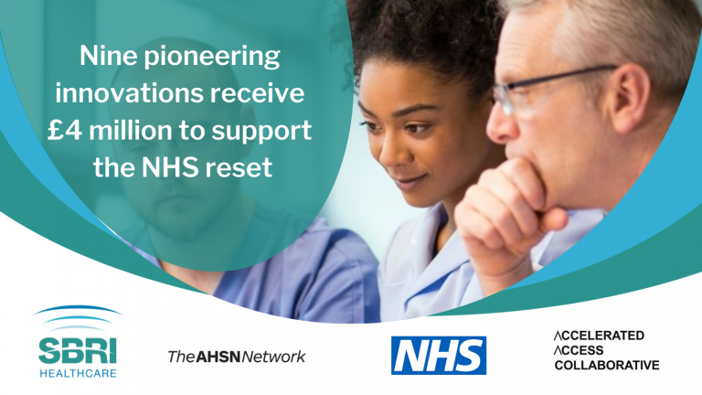 SBRI Healthcare awards £4 million to pioneering innovations that will ...